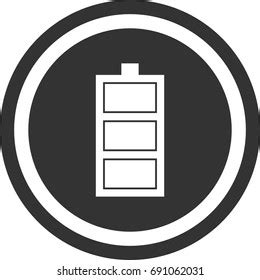 Battery Icon Circle Sign Design Stock Vector Royalty Free 691062031