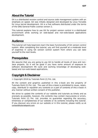 Git Tutorial PDF Web Development Internet