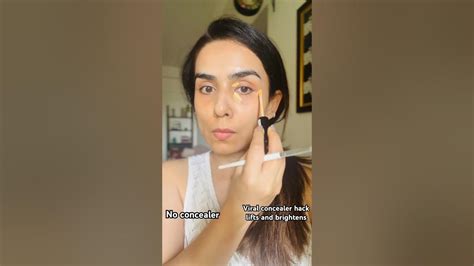 Tried The Viral Concealer Hack 😱 Shortsyoutube Shorts Makeupshorts