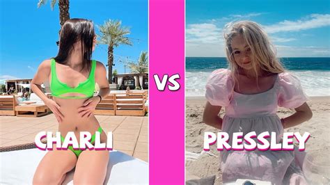 Charli Damelio Vs Pressley Hosbach Tiktok Dance Battle May 2021