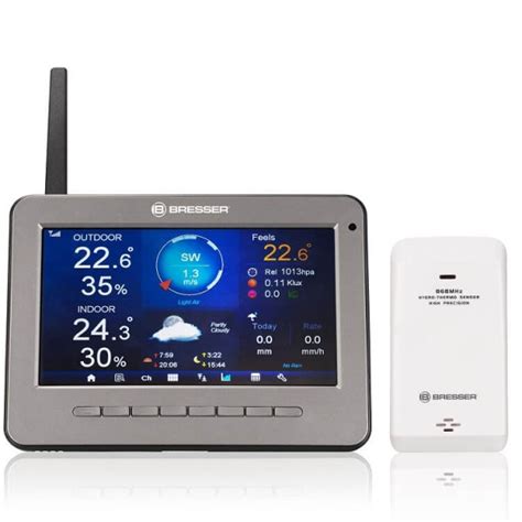 Station météo Bresser écran TFT HD et capteur extérieur 7 en 1