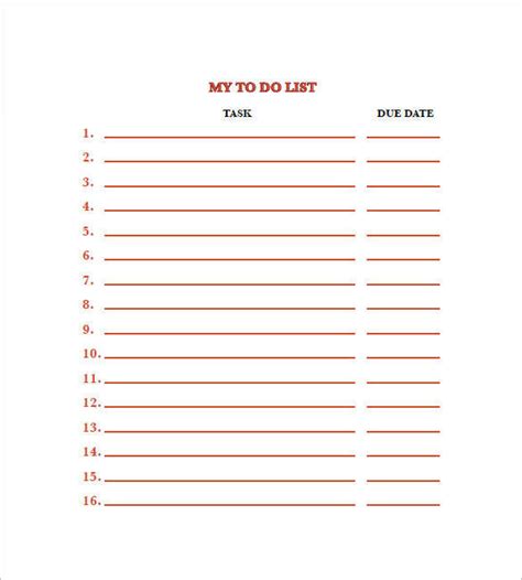 10 task schedule template free word excel and pdf formats samples