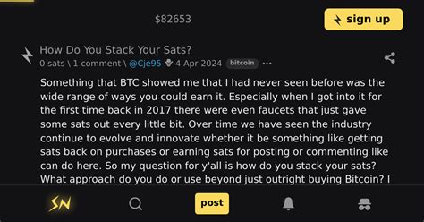 how do you stack your sats stacker news ~bitcoin