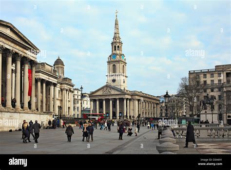 St Martin In The Fields Church And Trafalgar Square London Stock Photo Alamy