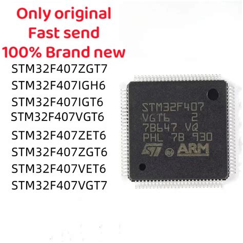 STM32F407VET6 STM32F407ZGT6 STM32F407ZET6 STM32F407VGT6 STM32F407IGT6 STM32F407IGH6