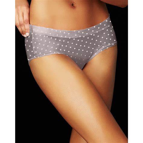 Womens Maidenform Dm0003 Dream Tailored Hipster Panty Steel Grey Dot