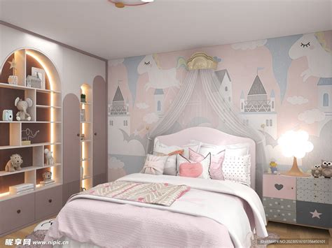 儿童房效果图设计图 室内设计 环境设计 设计图库 昵图网