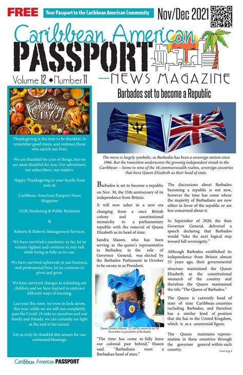 Caribbean American Passport News Magazine Nov 2021 By