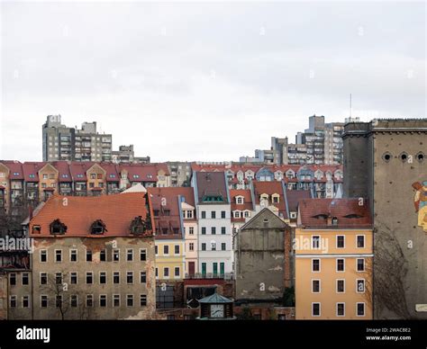 Residential District With Many Apartment Buildings In Zgorzelec Poland
