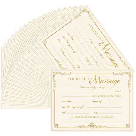 Wedding Certificate Templates Free Printable