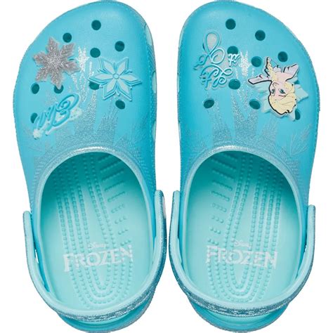 Crocs Frozen Elsa Classic Clogs Blue Dressinn