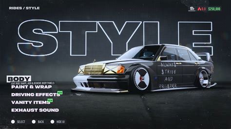 First Look At Nfs Unbound Menus And The Exhaust Sound Modifier Menu R