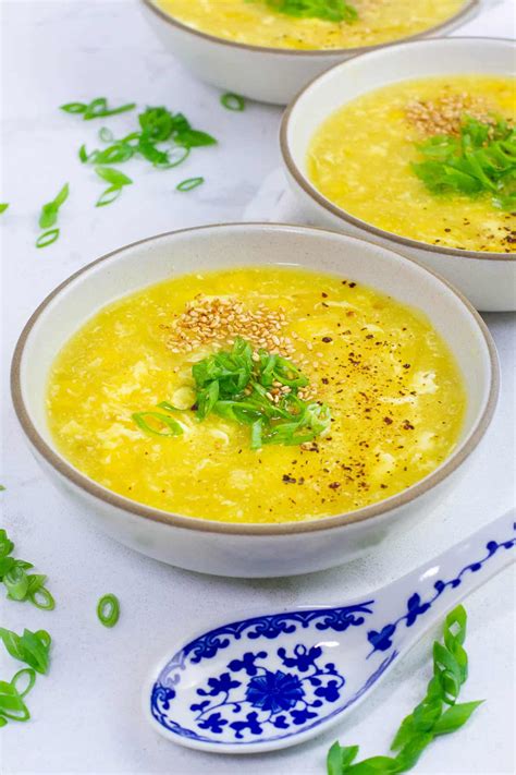 Corn Egg Drop Soup Plates By Nat