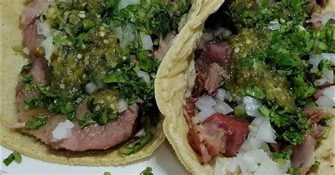 Tacos el paisa de cabeza y de lengua de res Receta de Ya está la