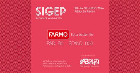 Farmo Alla Fiera Del Dolce Sigep Farmo