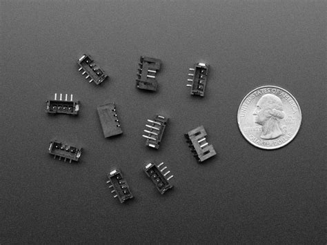 Jst Ph 4 Pin Vertical Connector 10 Pack Stemma The Pi Hut