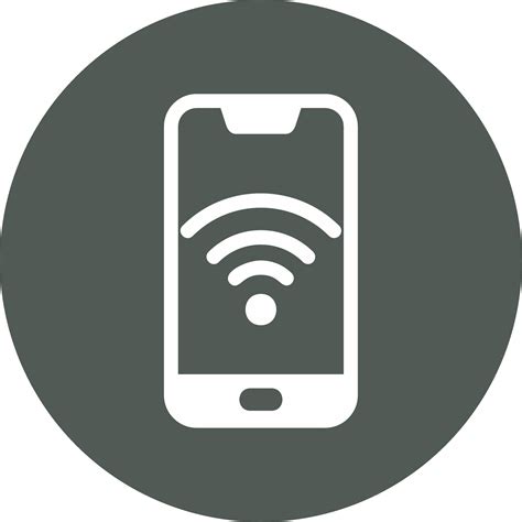 Smartphone Wifi Vecto Icon Vector Art At Vecteezy