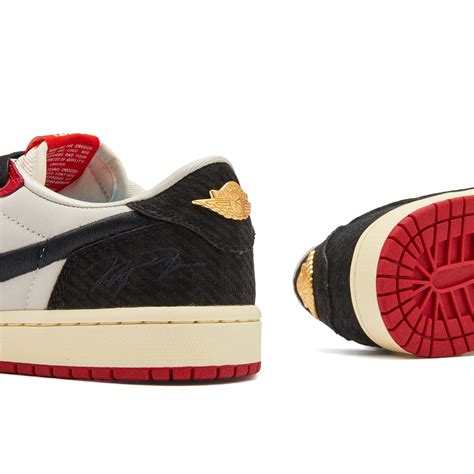 Air Jordan X Trophy Room 1 Low Retro Og Sp Sail Varsity Red And Muslin
