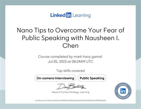 Mark Hany Gamal On Linkedin Certificate Of Completion