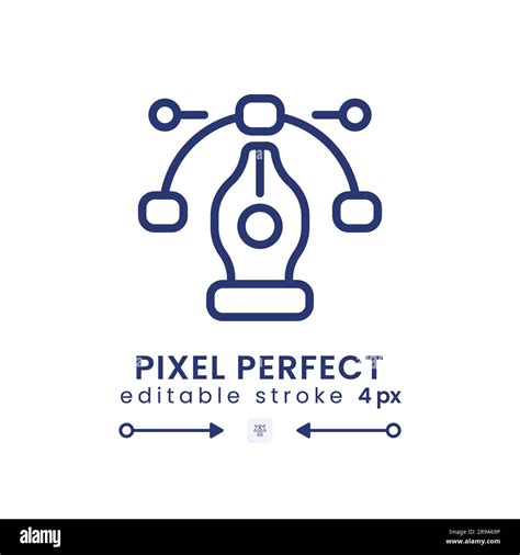 Pen Tool Cursor Linear Desktop Icon Stock Vector Image And Art Alamy