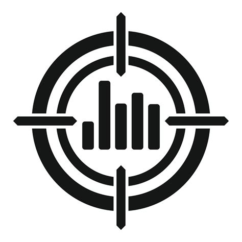 Solution Target Icon Simple Vector Business Problem 14934464 Vector