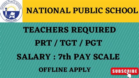 All Subjects Nps Teachers Vacancy 2022 Ii Pgt Tgt Prt Ii Apply From Any