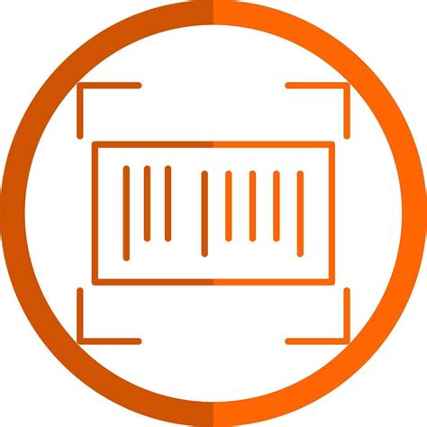Barcode Line Orange Circle Icon 43010039 Vector Art At Vecteezy