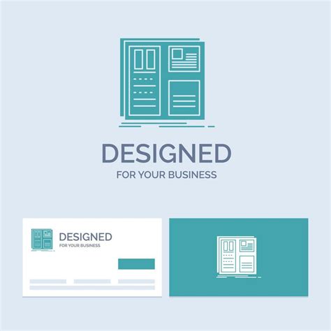 Design Grid Interface Layout Ui Business Logo Glyph Icon Symbol For