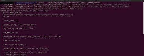 Error In Gromacs 2022 3 Installation User Discussions Gromacs Forums