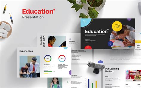 Layout de apresentação em Powerpoint educacional