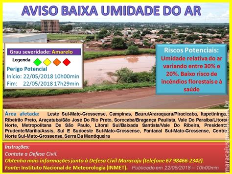 Maracaju Aviso De Baixa Umidade No Ar Maracaju Speed