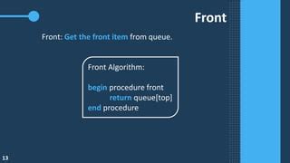 Algorithm And Data Structure Queue Ppt