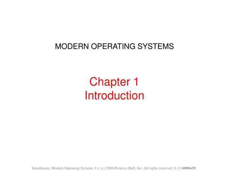 PPT MODERN OPERATING SYSTEMS Chapter Introduction PowerPoint Presentation ID