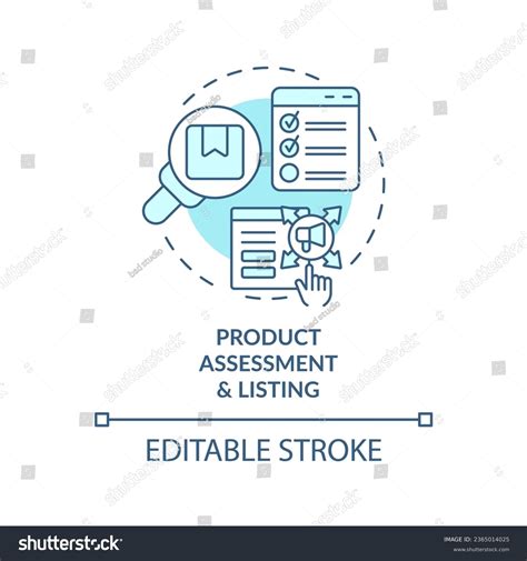 2d Editable Blue Icon Product Assessment Stock Vector Royalty Free 2365014025 Shutterstock