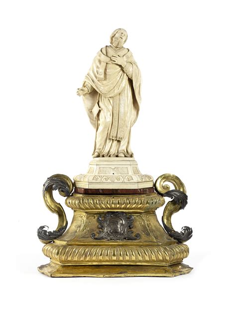 Bonhams An Italian 18th Century Carved Ivory Figure Of Saint Basil On
