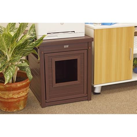 New Age Pet ECOFLEX Litter Box Cover End Table Russet Walmart