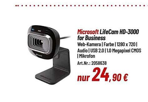 Microsoft Lifecam Hd-3000 For Business Angebot bei ACom PC - 1Prospekte.de