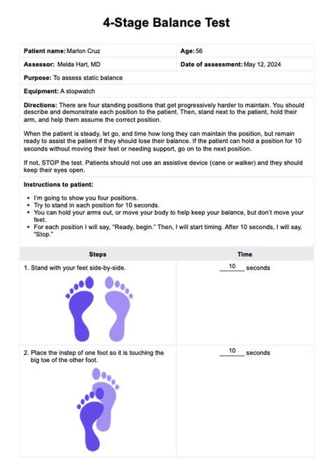 4 Stage Balance Test And Example Free Pdf Download