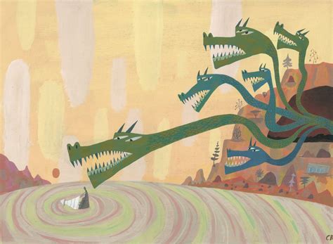 Scylla And Charybdis Original Illustration By Calef Brown From