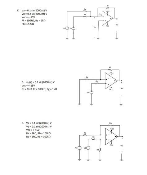 Solved Set Up The Circuits A B C D And E Given Below For Chegg Com
