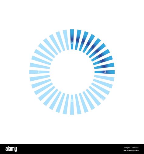 Preloader Circular Shape Segmented Circle Sign Vector Illustration