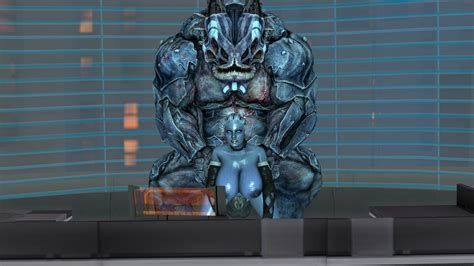 Rule 34 3d Asari Blue Skin Busty Collar Desk Dreamhawk Fat Man From