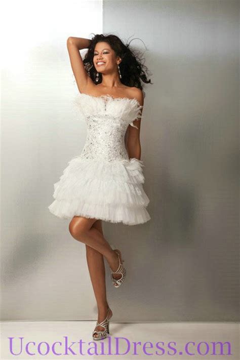 White Cocktail Dresses Plus Size Natalie