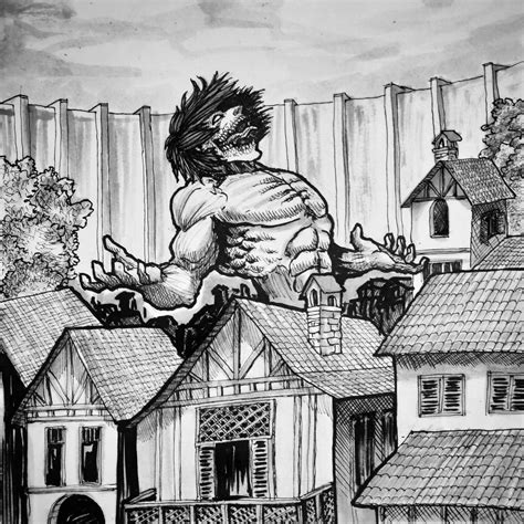 Eren Jaeger Titan Form Drawing