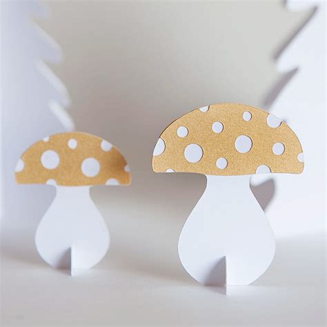 Paper Toad Stools Free Downloadable Template And Cut Files