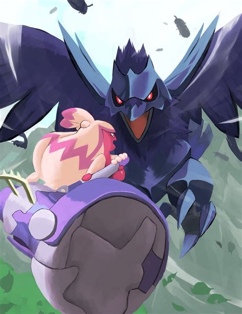 Corviknight And Tinkaton Pokemon Drawn By Jira Ziraiya26 Danbooru