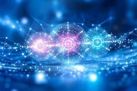 Glowing Particles And Dynamic Connections Bring Molecular Structures To Life In A Colorful