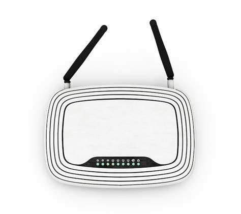Premium Photo One Modem Router With Two Antennas For Wireless Network