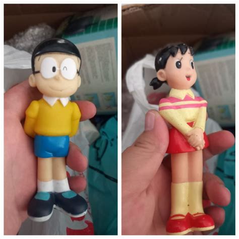 Jual Action Figure Nobita Sizuka Second Preloved Doraemon Set Shopee