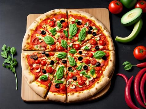 Premium Ai Image Delicious And Hot Pizza With Souce